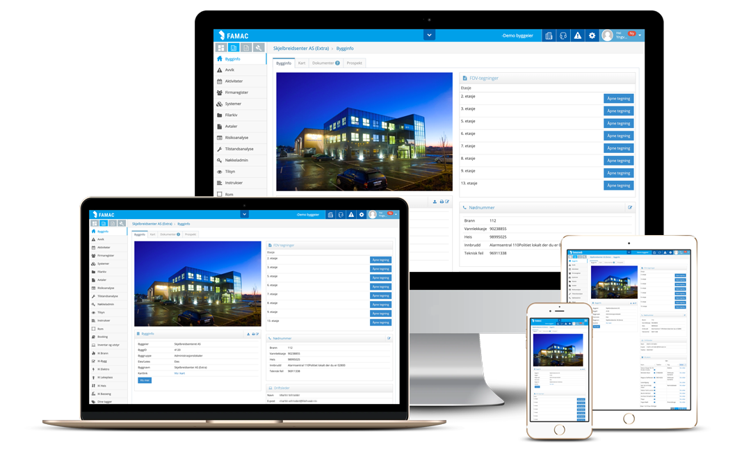 Brannbok - FDVhuset AS | FAMAC 100% web-basert FDV-system